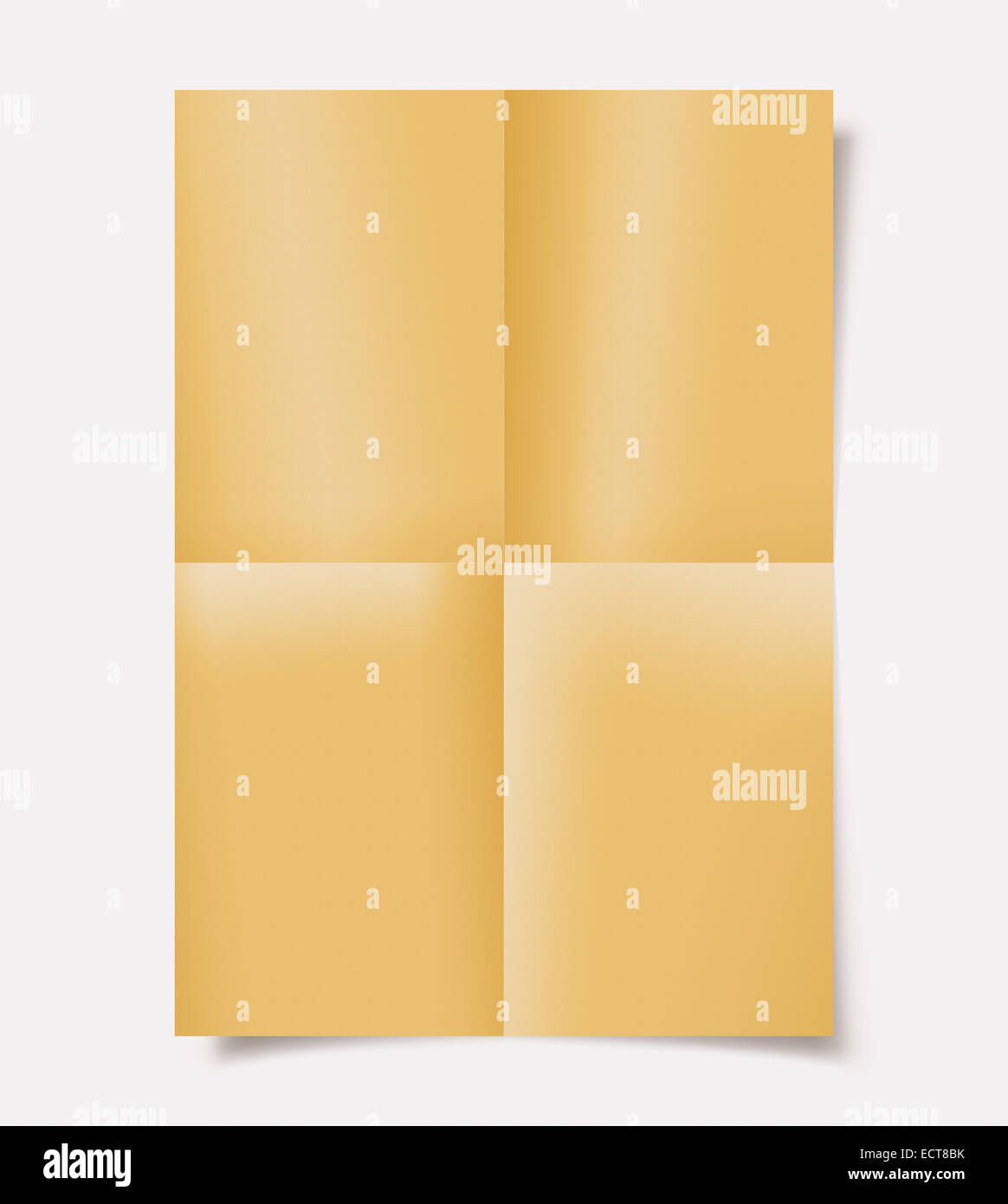 Folded paper with shadow on white background, high detailed Stock Photo ...