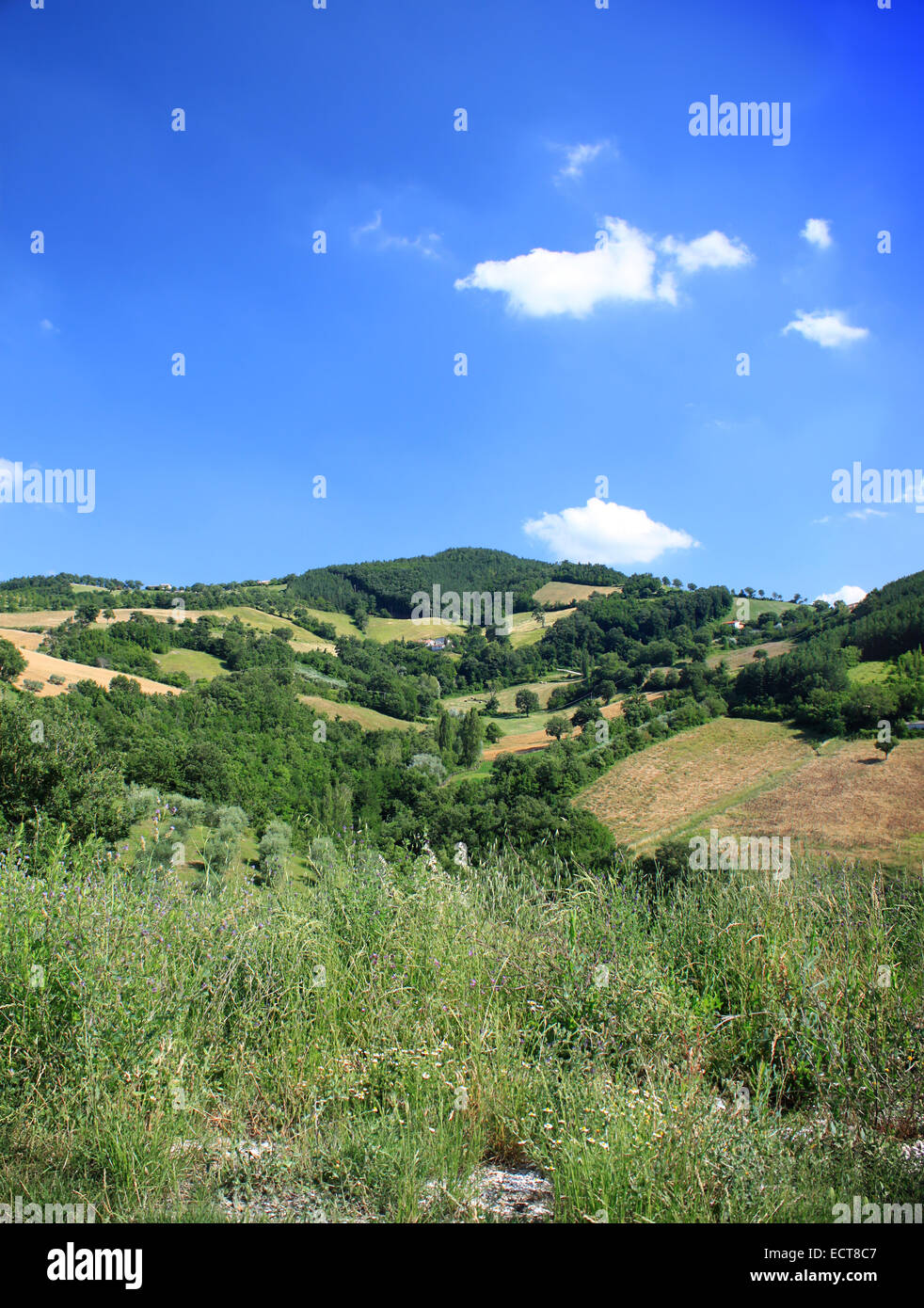 An Umbrian landscape in Italy Stock Photo - Alamy