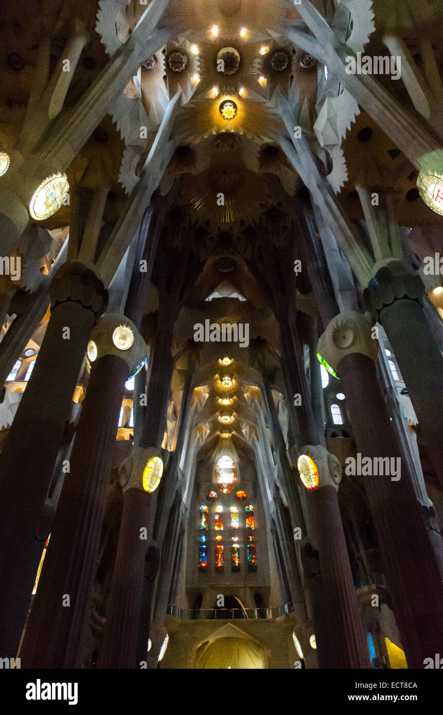 The Basilica i Temple Expiatori de la Sagrada Familia, is a large Roman Catholic church in ...