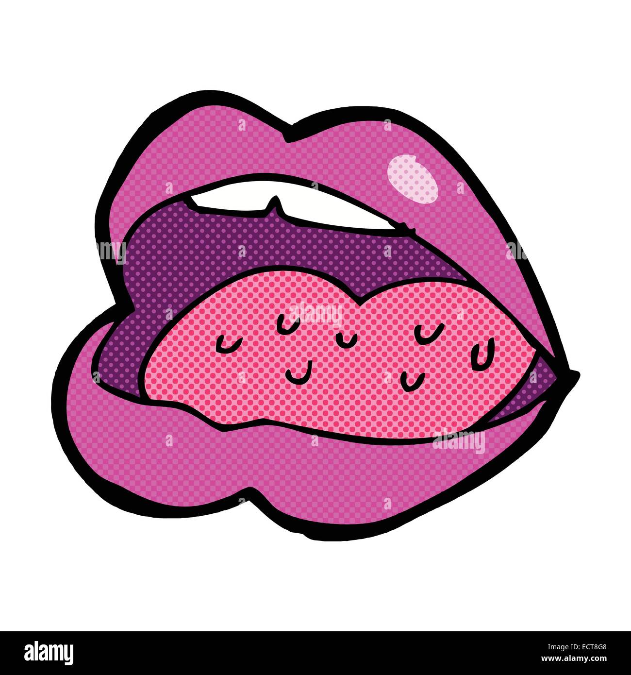 retro comic book style cartoon open mouth Stock Vector Image & Art - Alamy