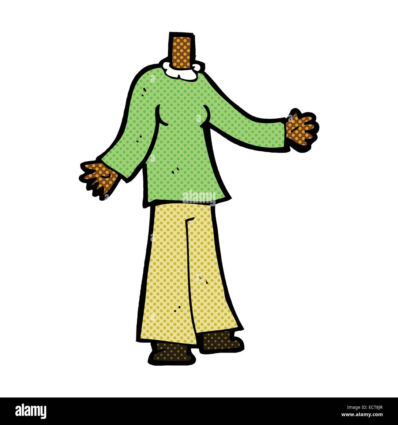 retro comic book style cartoon female body Stock Vector Image & Art - Alamy