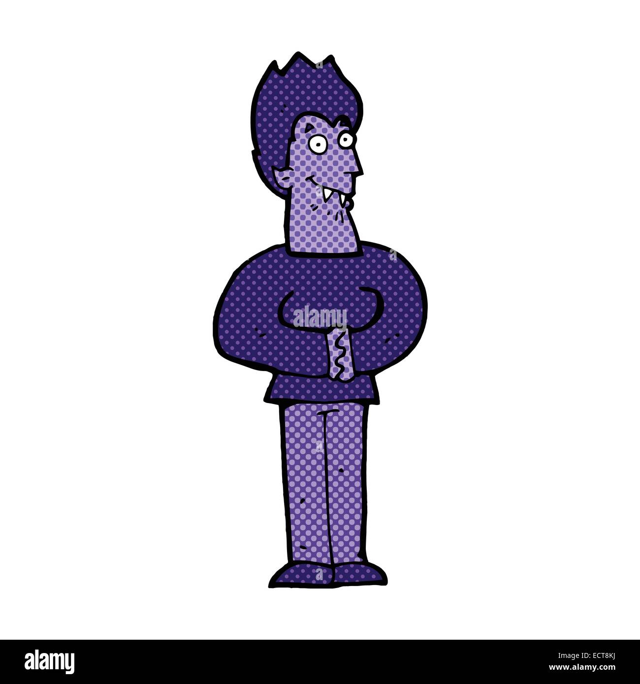 retro comic book style cartoon vampire Stock Vector Image & Art - Alamy