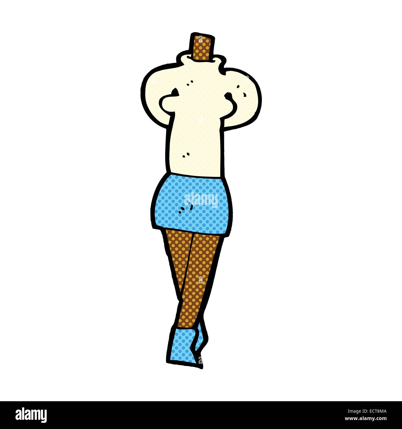 retro comic book style cartoon female body (mix and match retro comic ...