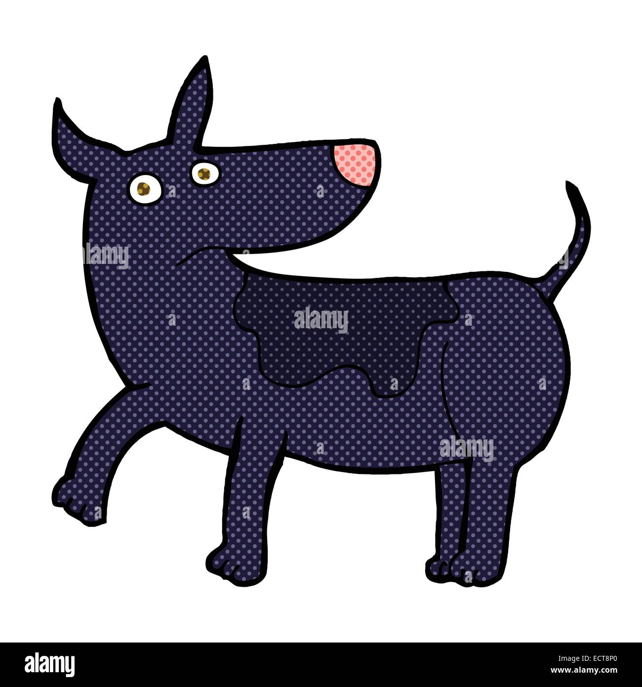 funny retro comic book style cartoon dog Stock Vector Image & Art - Alamy