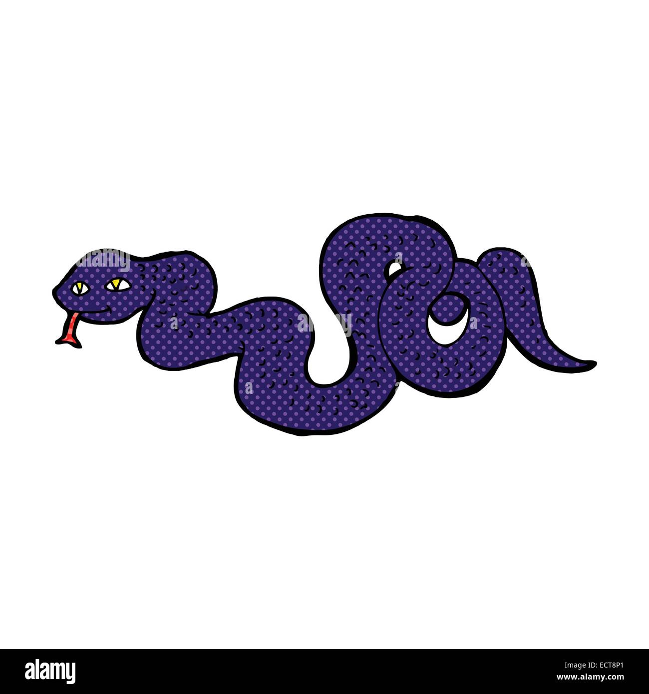 retro comic book style cartoon snake Stock Vector Image & Art - Alamy