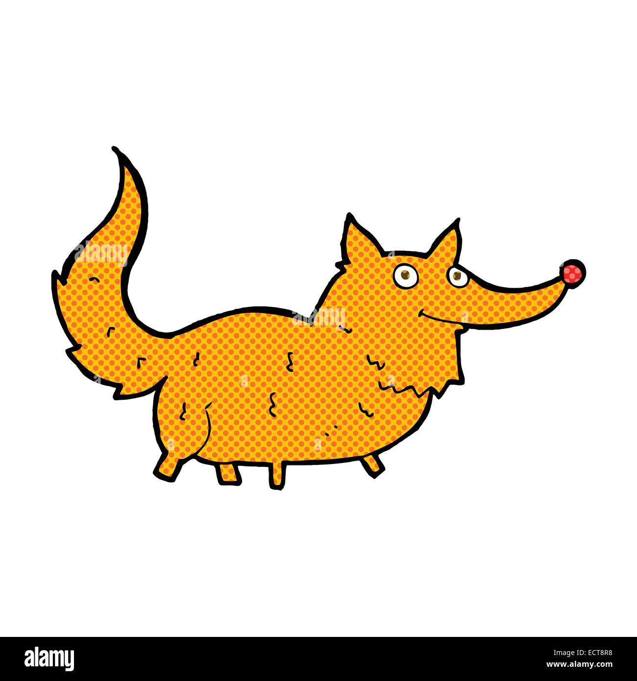 retro comic book style cartoon little dog Stock Vector Image & Art - Alamy