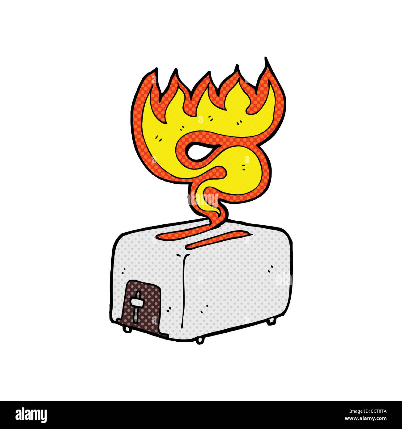 Cartoon burning toaster hi-res stock photography and images - Alamy