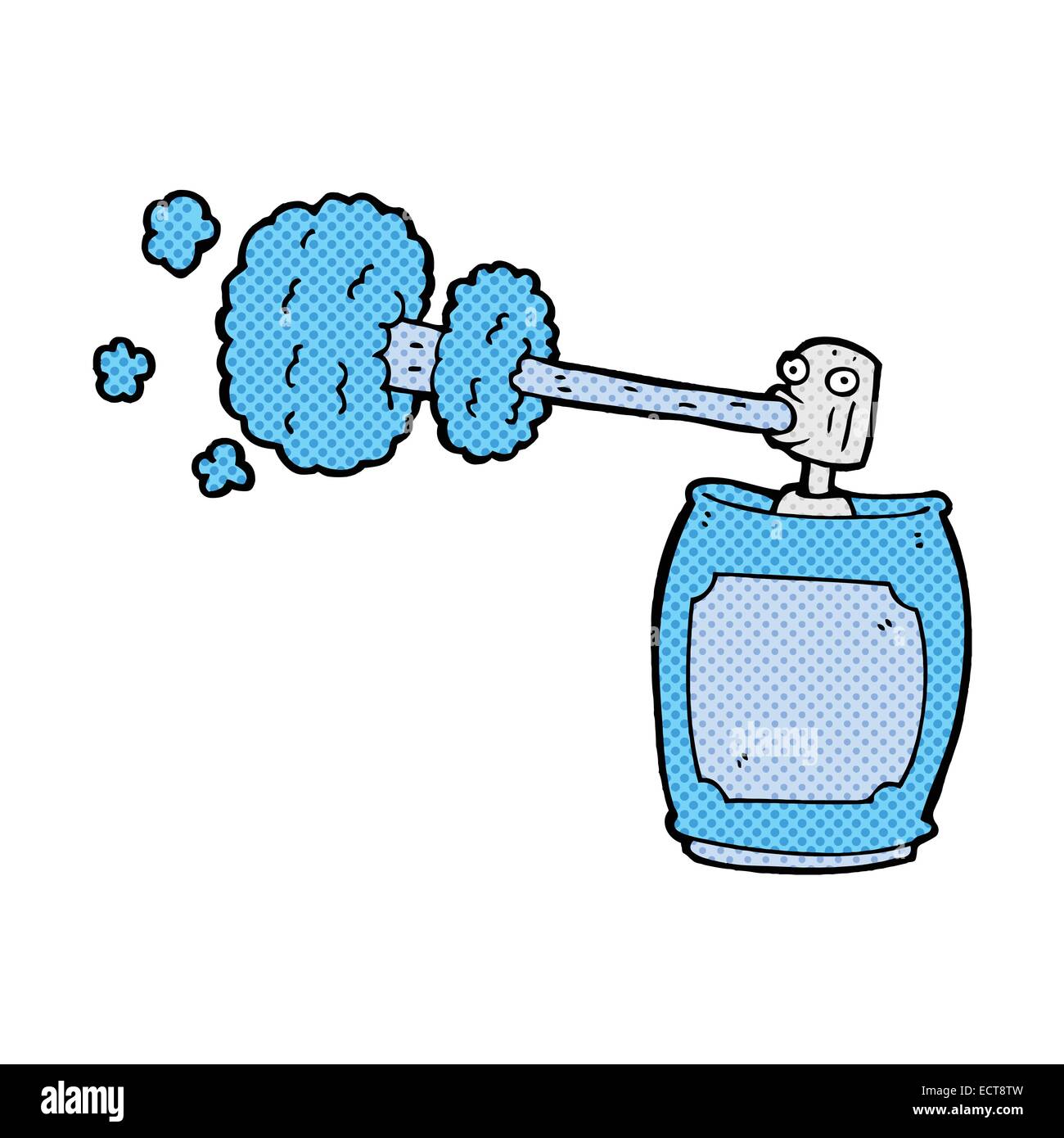 retro comic book style cartoon spray can Stock Vector Image & Art - Alamy