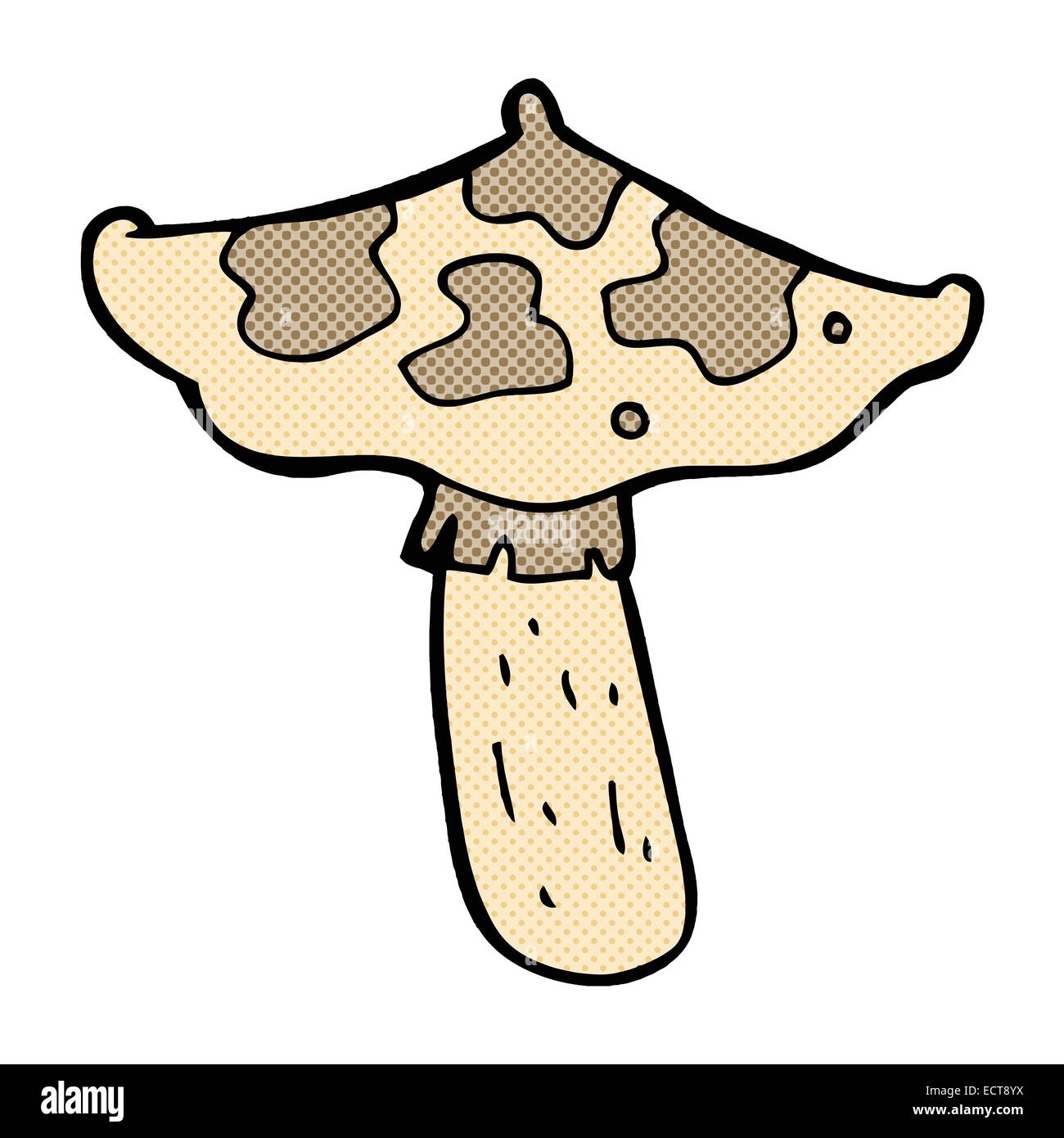 retro comic book style cartoon toadstool Stock Vector Image & Art - Alamy