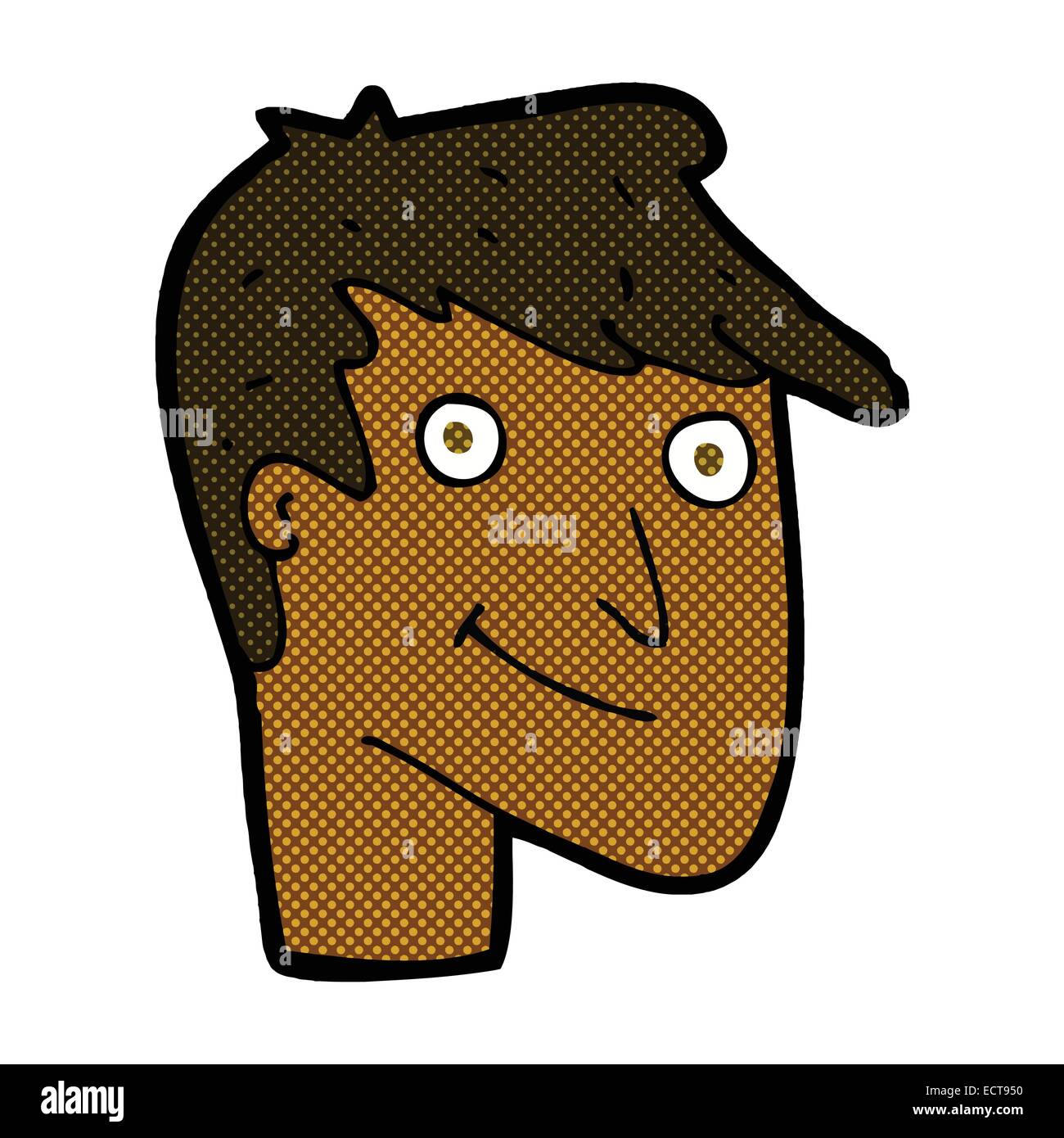 retro comic book style cartoon happy man Stock Vector Image & Art - Alamy
