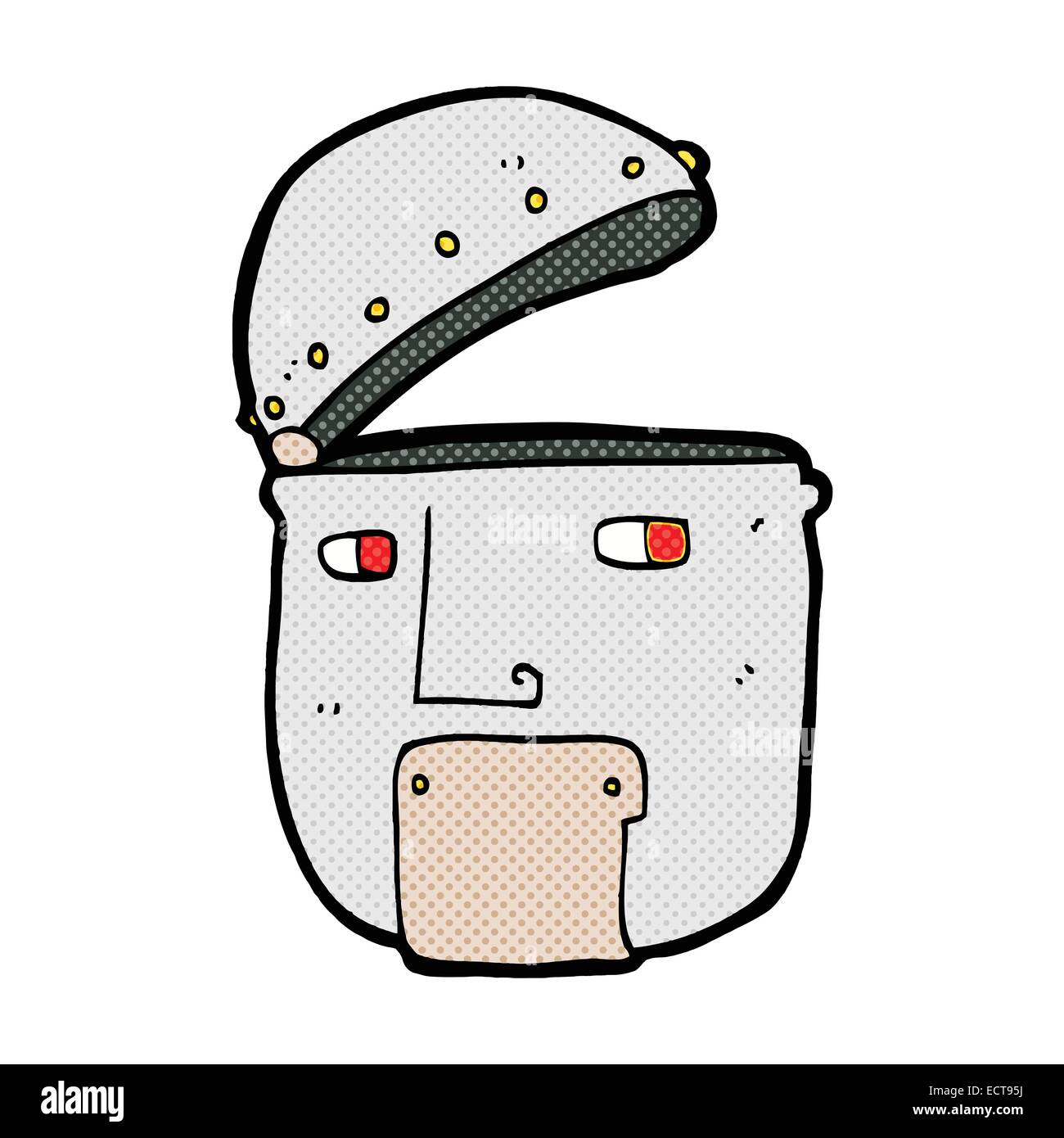 retro comic book style cartoon robot head Stock Vector Image & Art - Alamy