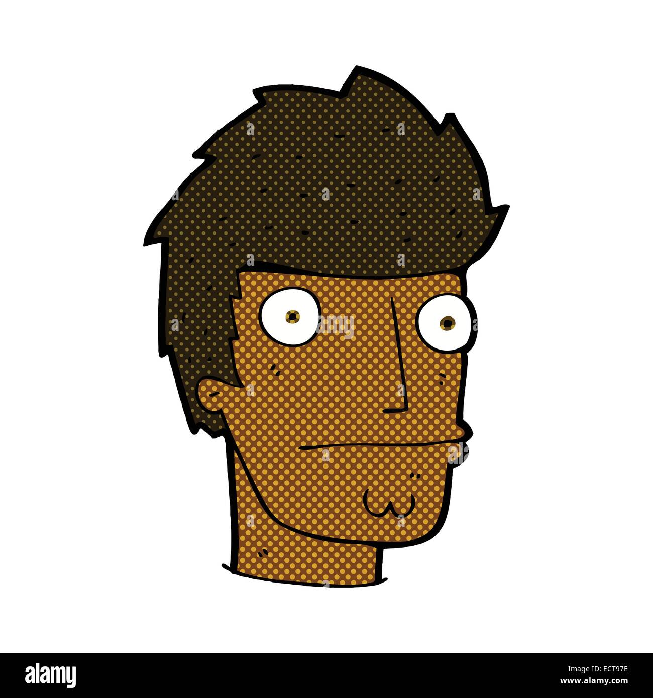Cartoon style drawing worried man Stock Vector Images - Alamy