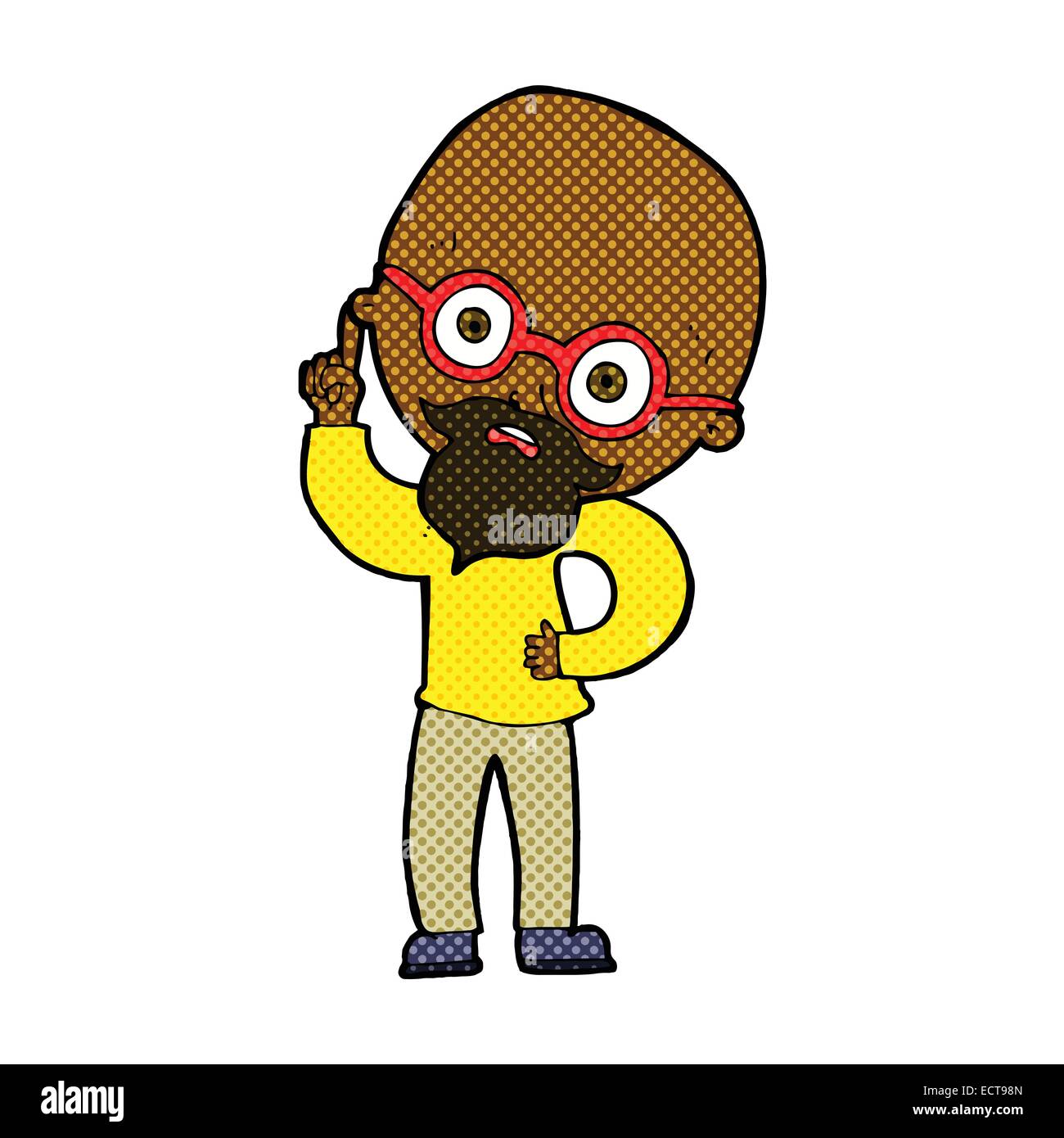 retro comic book style cartoon old man Stock Vector Image & Art - Alamy