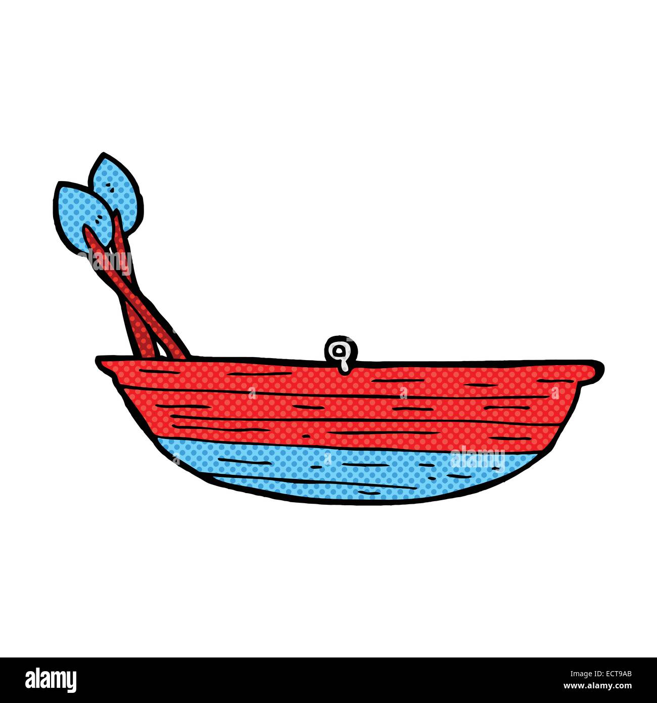 retro comic book style cartoon rowing boat Stock Vector Image & Art - Alamy