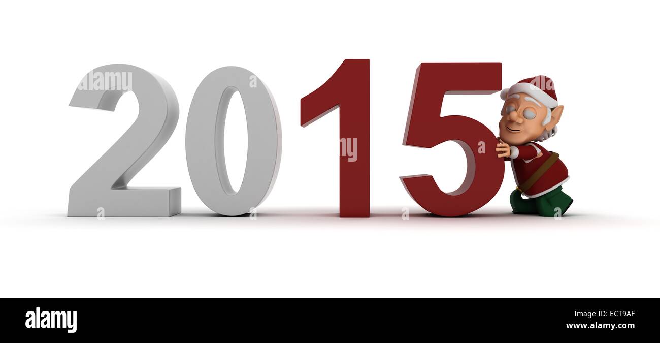 3D Render celebrating new years Stock Photo - Alamy