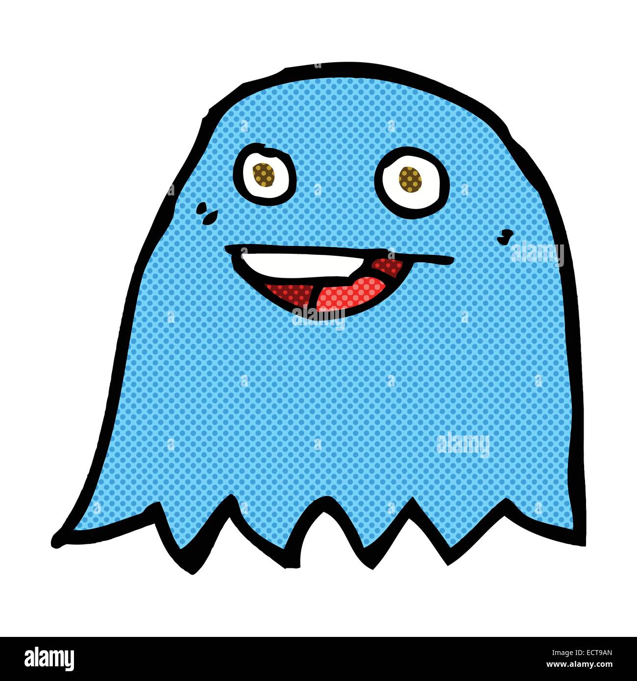retro comic book style cartoon ghost Stock Vector Image & Art - Alamy