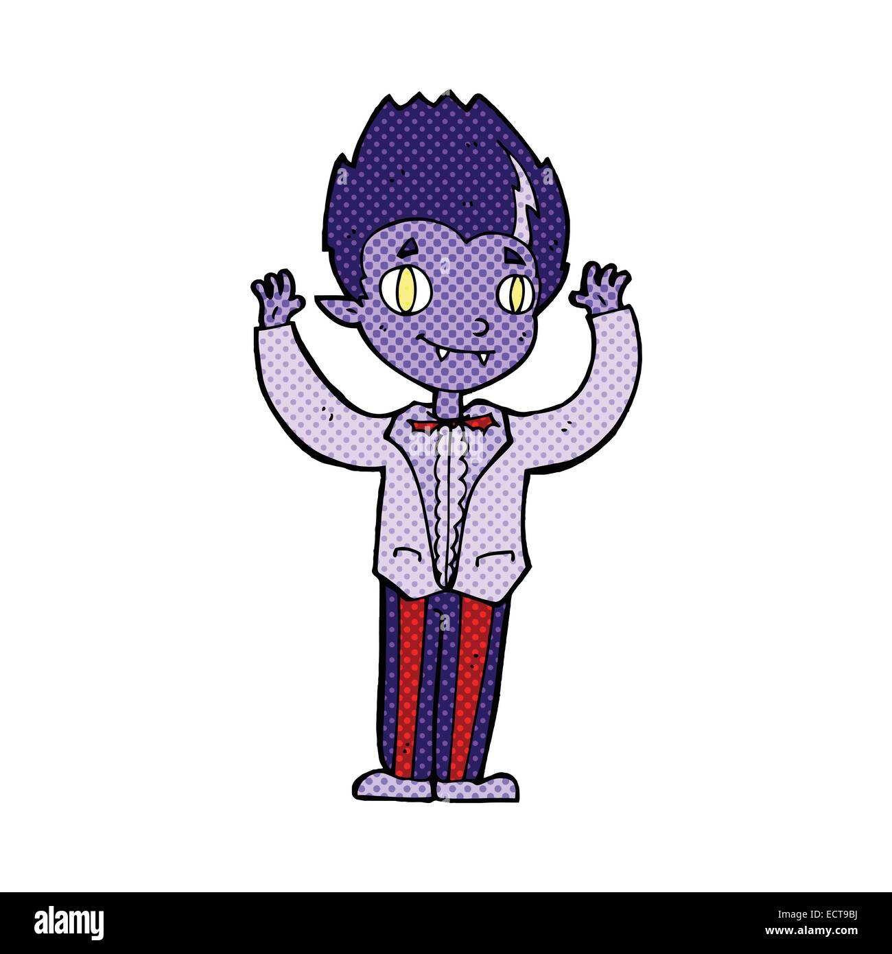 retro comic book style cartoon vampire boy Stock Vector Image & Art - Alamy