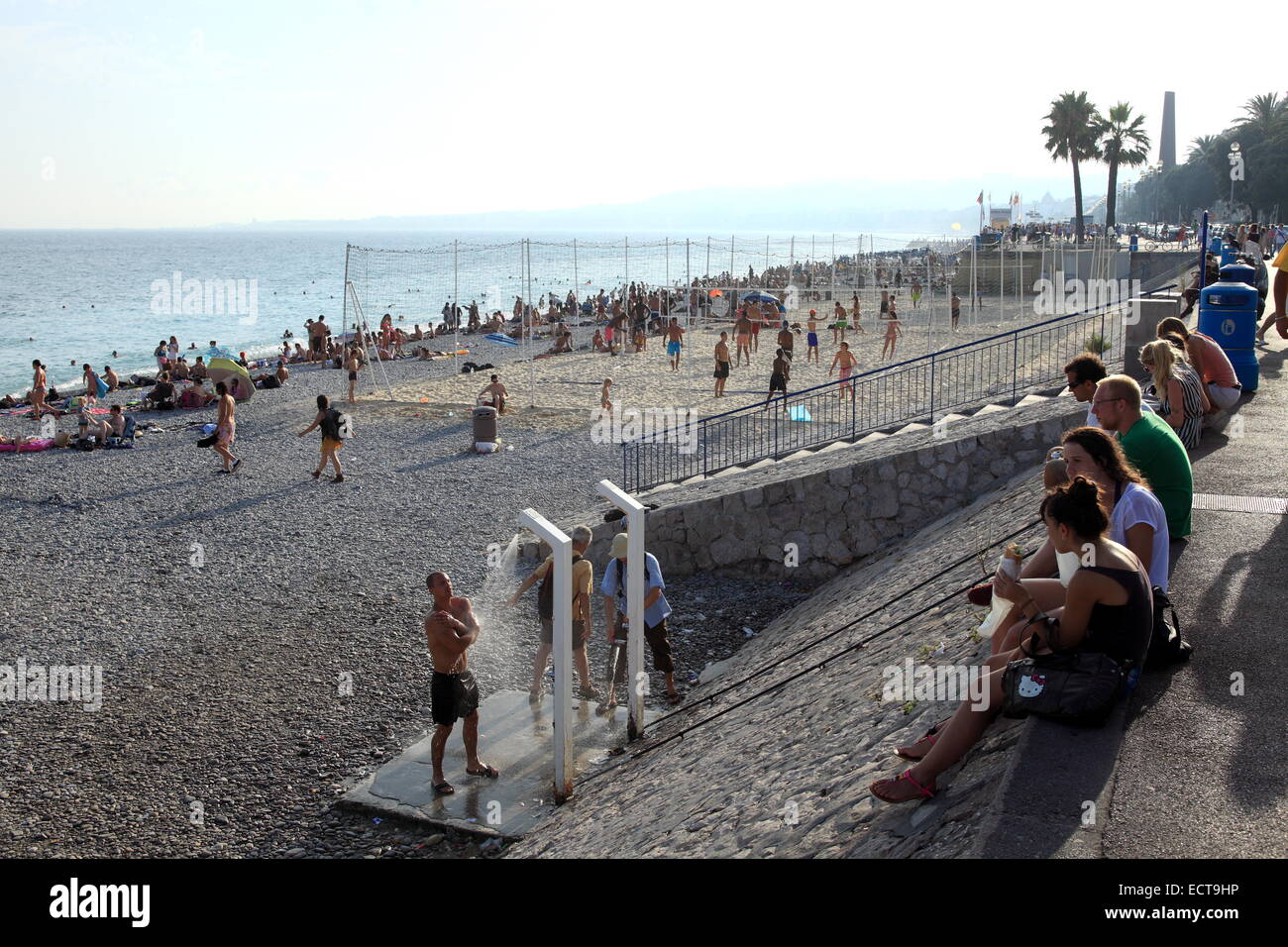 French riviera beach crowd hi-res stock photography and images - Alamy