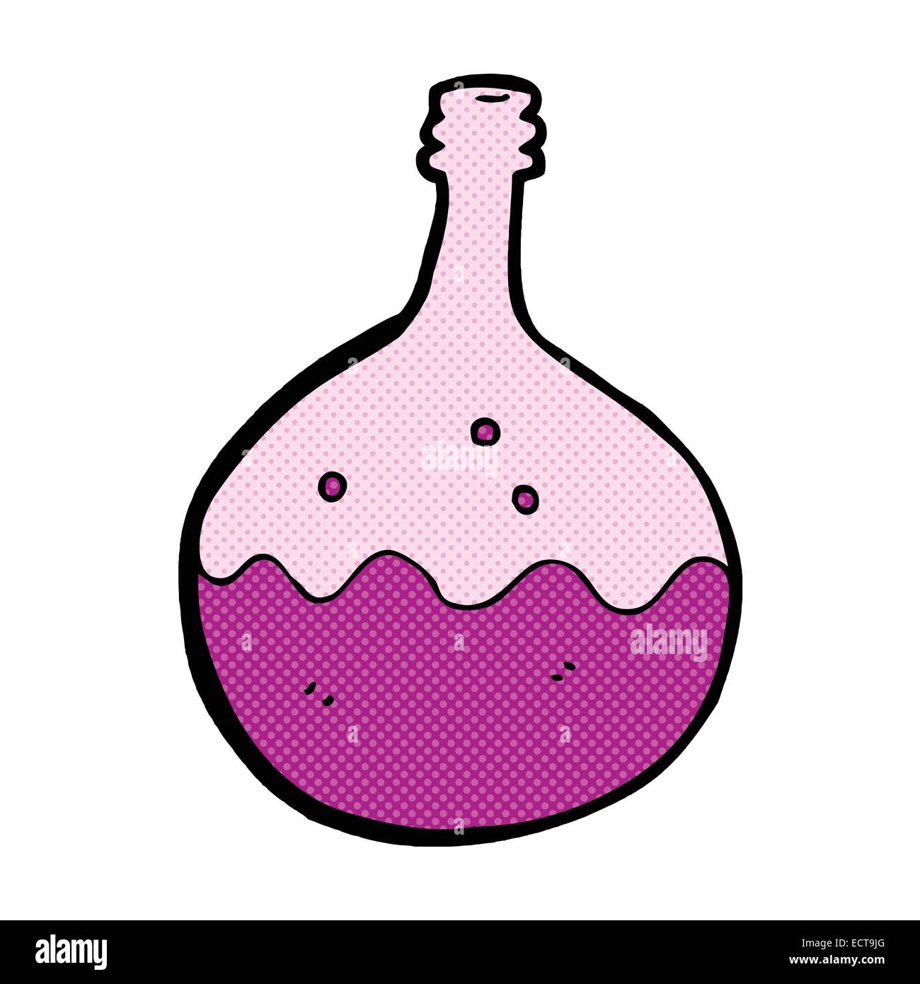 retro comic book style cartoon bubbling chemicals Stock Vector Image ...