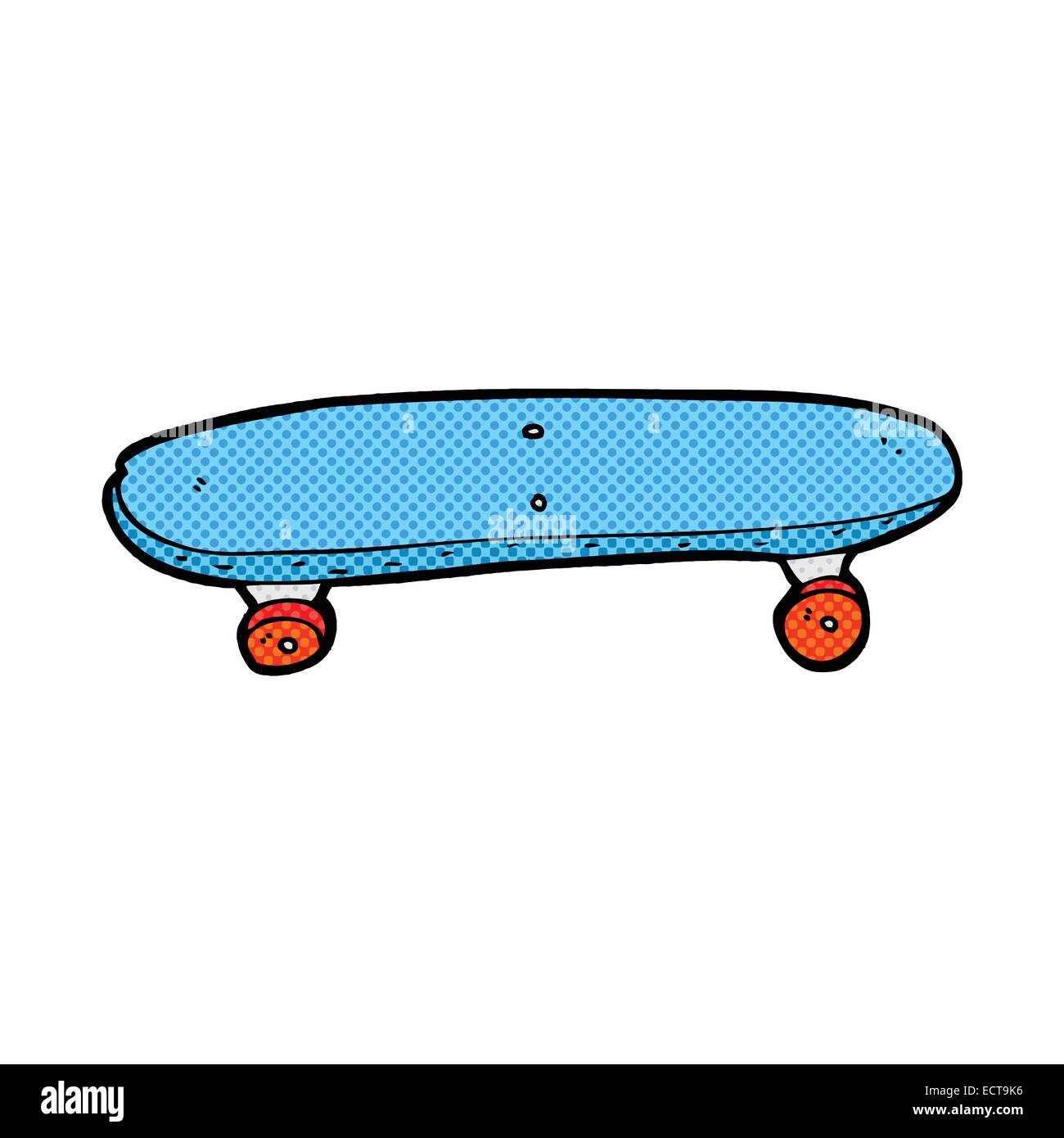 retro comic book style cartoon skateboard Stock Vector Image & Art - Alamy