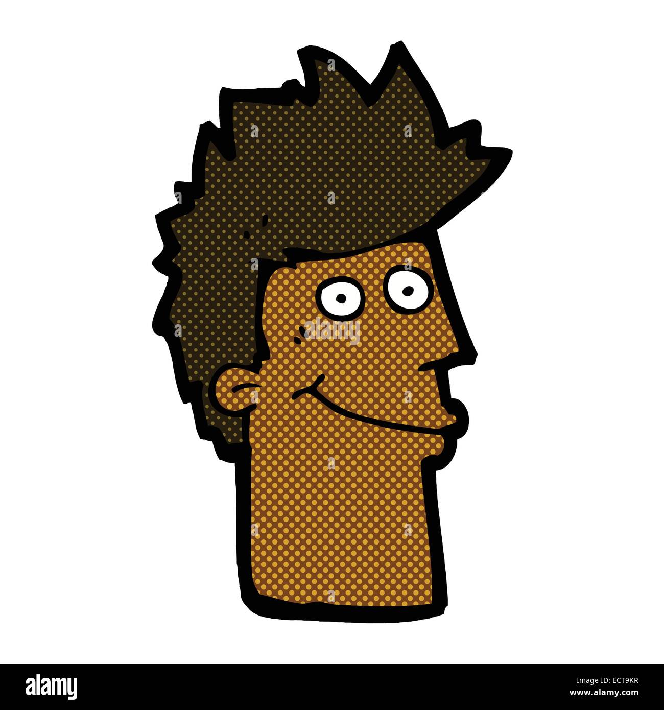 retro comic book style cartoon happy man Stock Vector Image & Art - Alamy