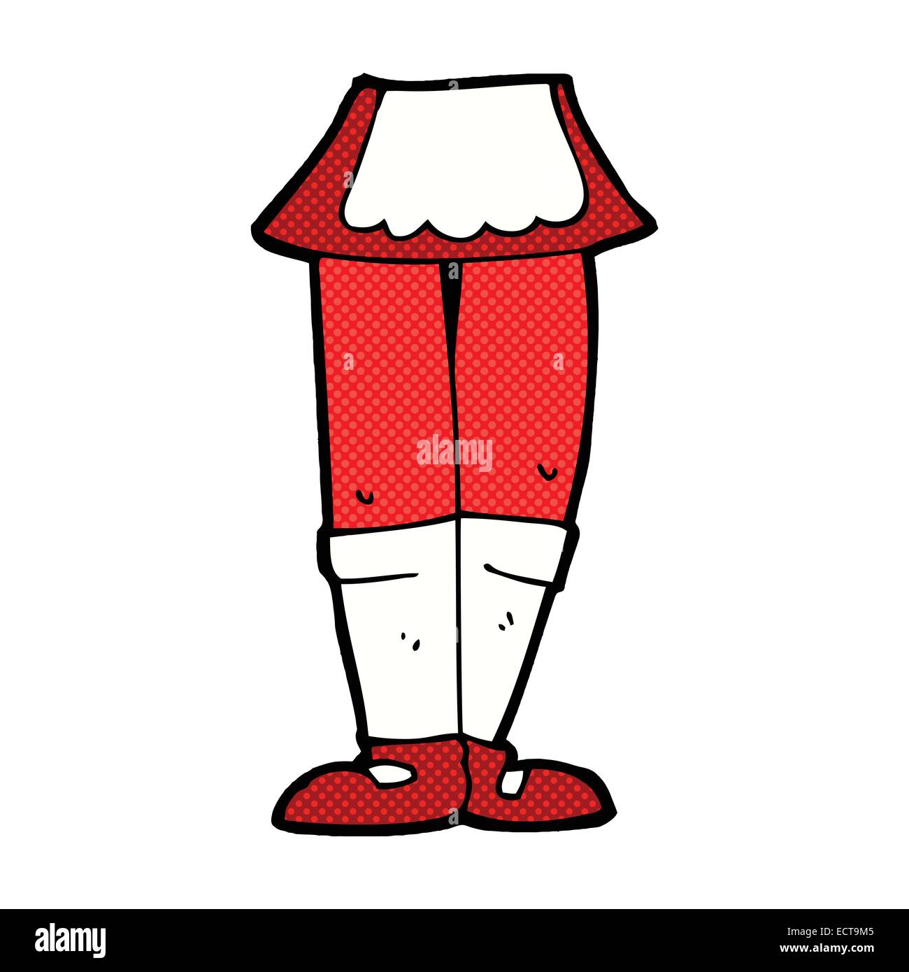 retro comic book style cartoon female legs Stock Vector Image & Art - Alamy