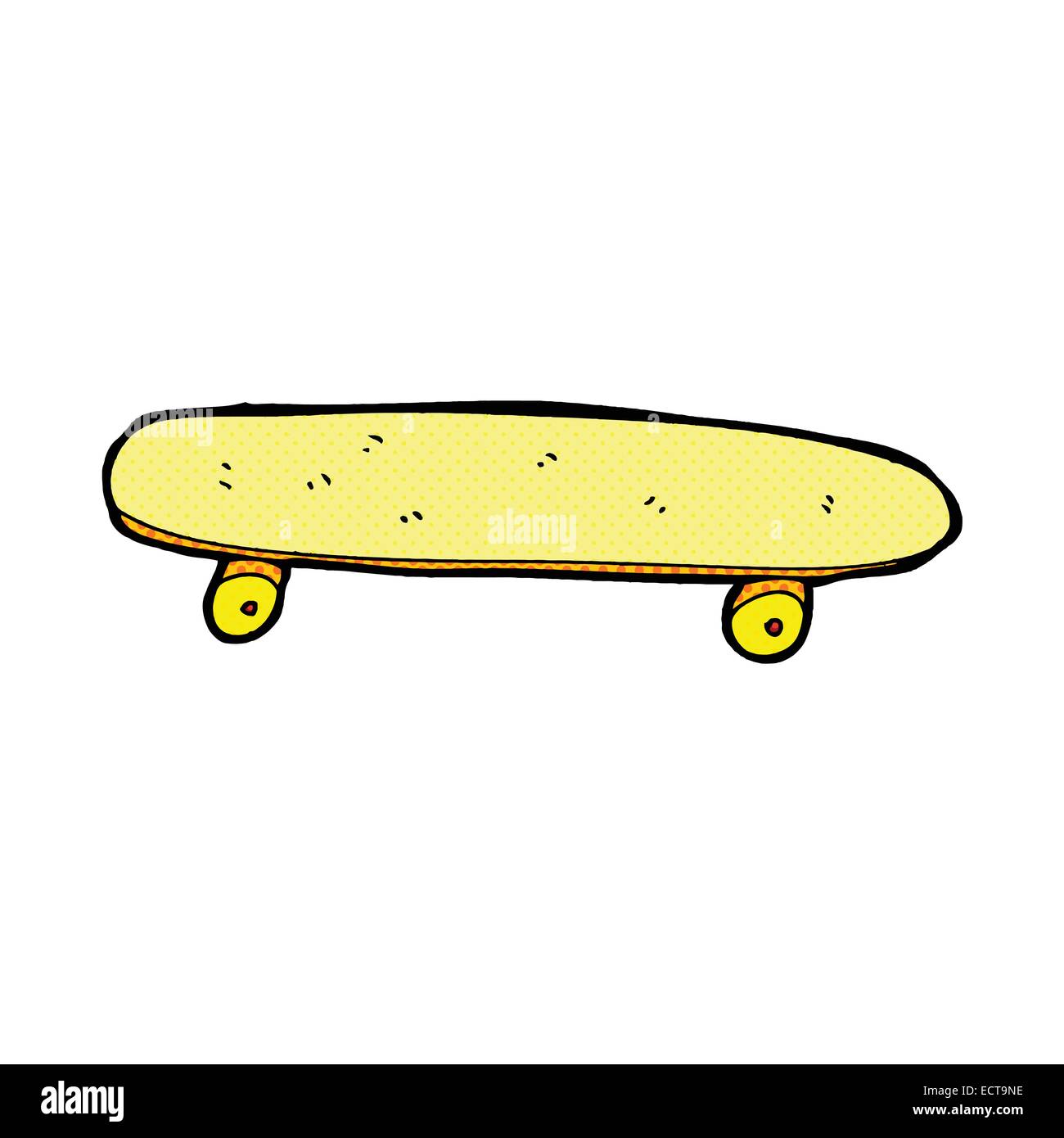 retro comic book style cartoon skateboard Stock Vector Image & Art - Alamy