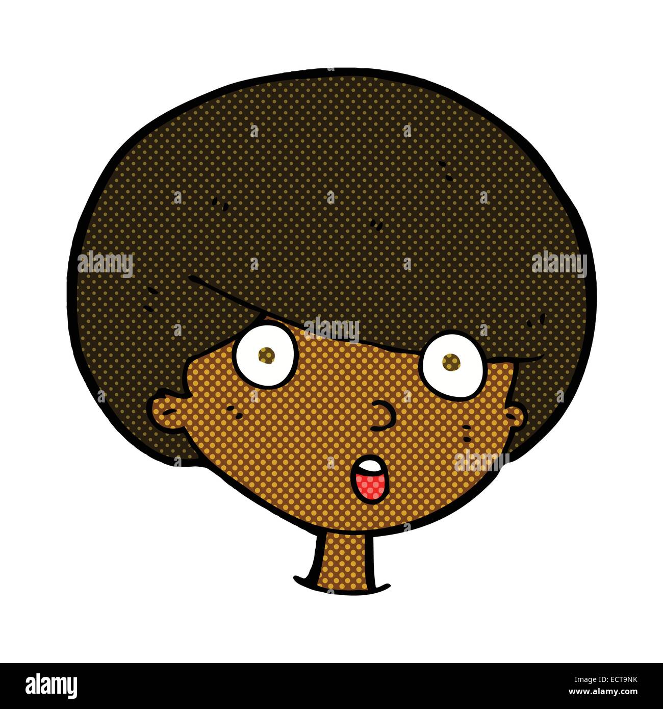 retro comic book style cartoon surprised boy Stock Vector Image & Art ...