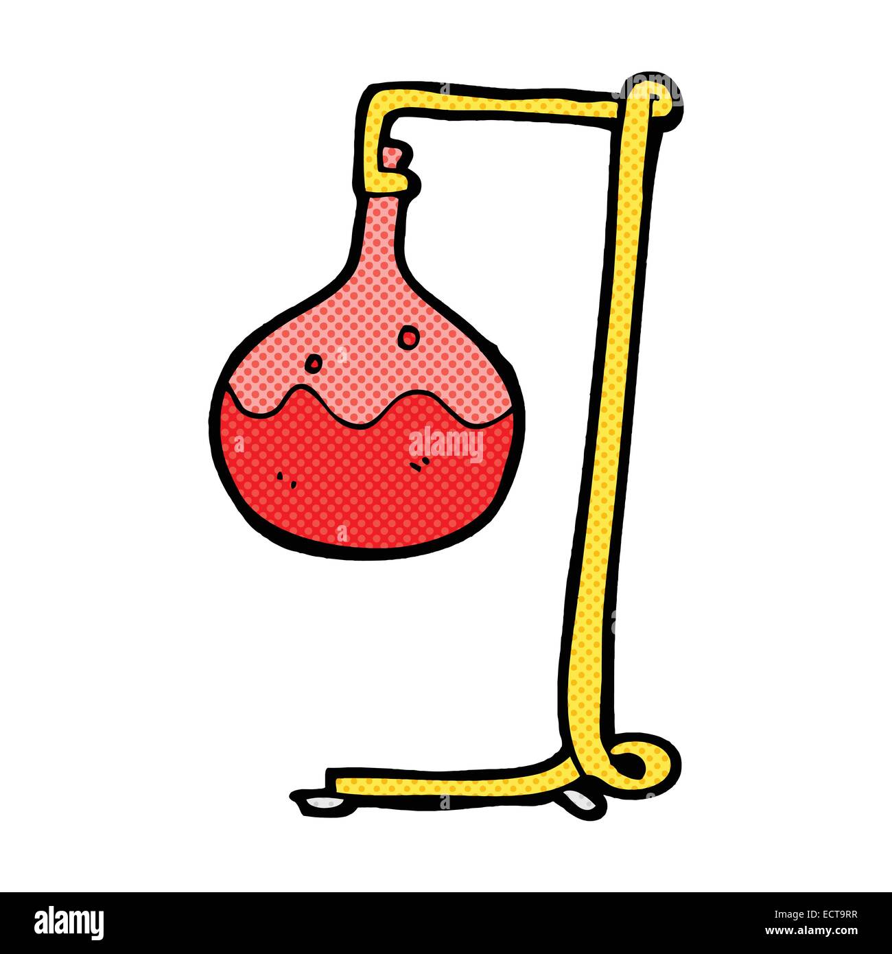 retro comic book style cartoon science experiment Stock Vector Image ...