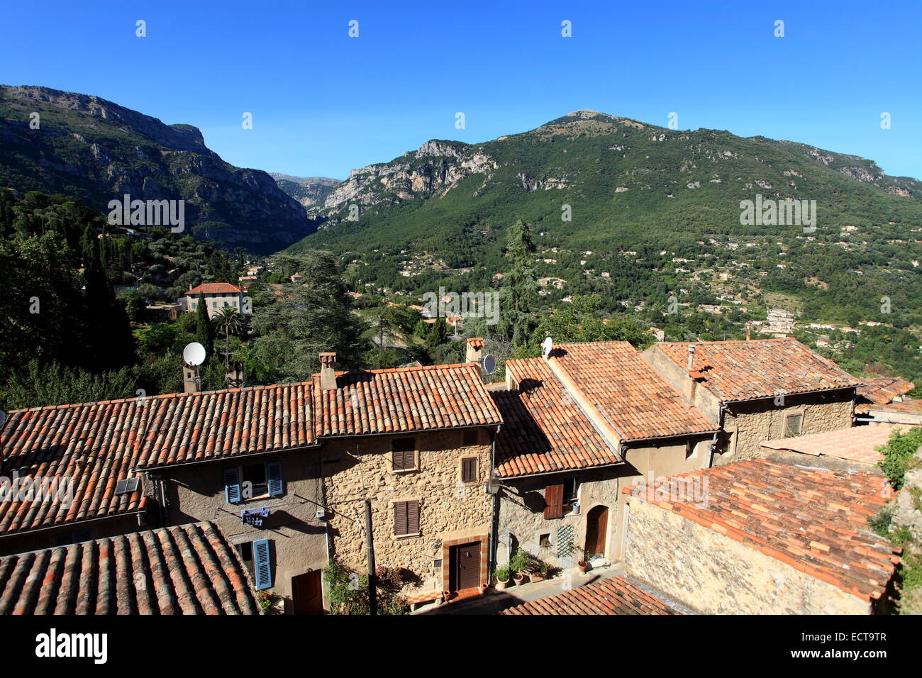 The Village of Bar sur Loup in the Loup valley, French Riviera Stock ...