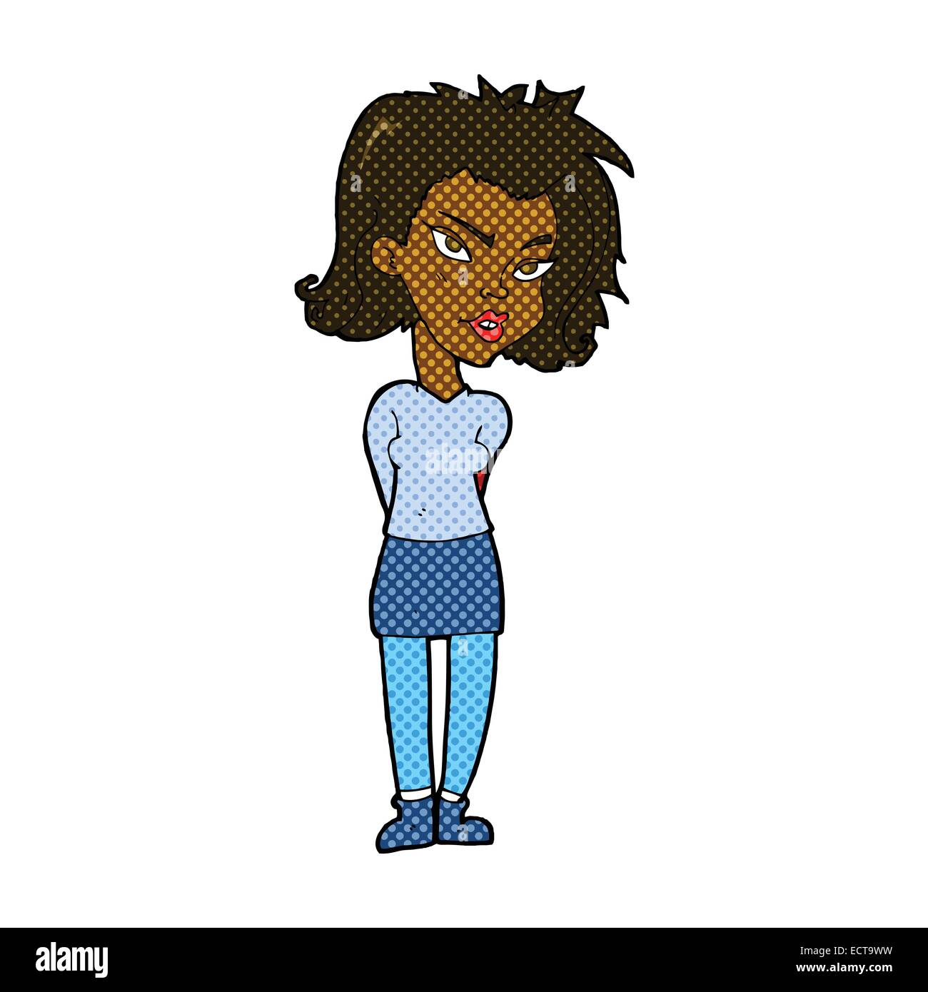 retro comic book style cartoon woman Stock Vector Image & Art - Alamy