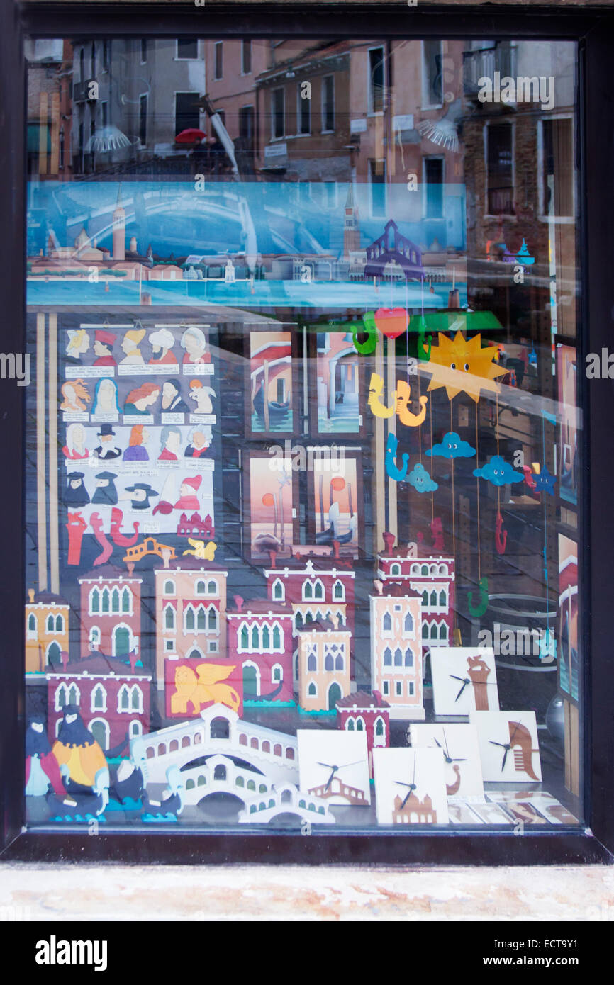 Shop Window Venice Italy TV000290 Stock Photo - Alamy