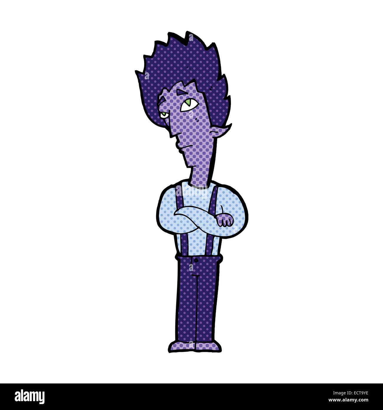 retro comic book style cartoon vampire Stock Vector Image & Art - Alamy
