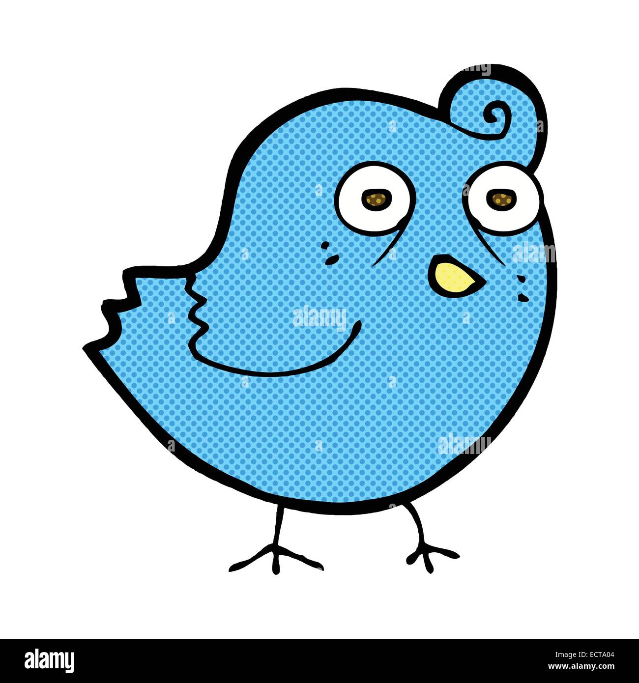 funny retro comic book style cartoon bird Stock Vector Image & Art - Alamy