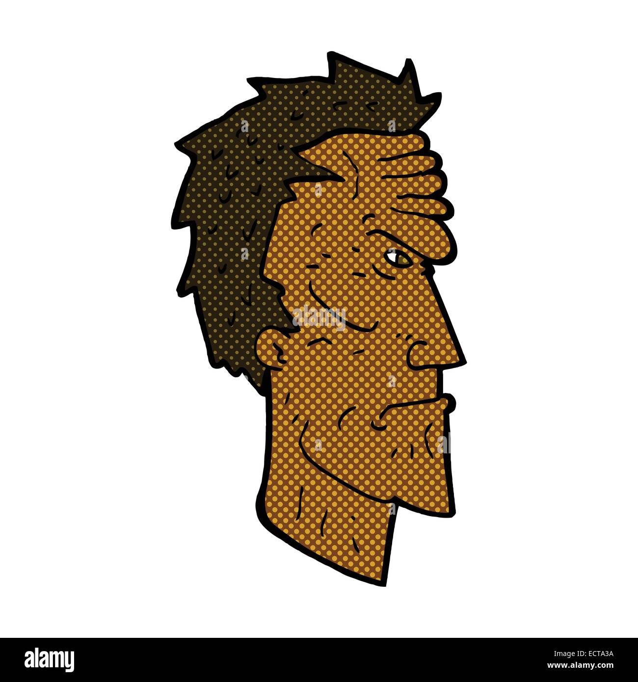 retro comic book style cartoon angry face Stock Vector Image & Art - Alamy
