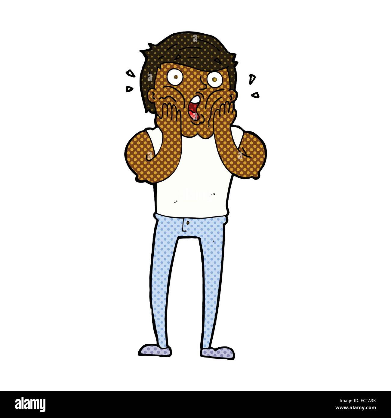 Cartoon gasping man hi-res stock photography and images - Alamy