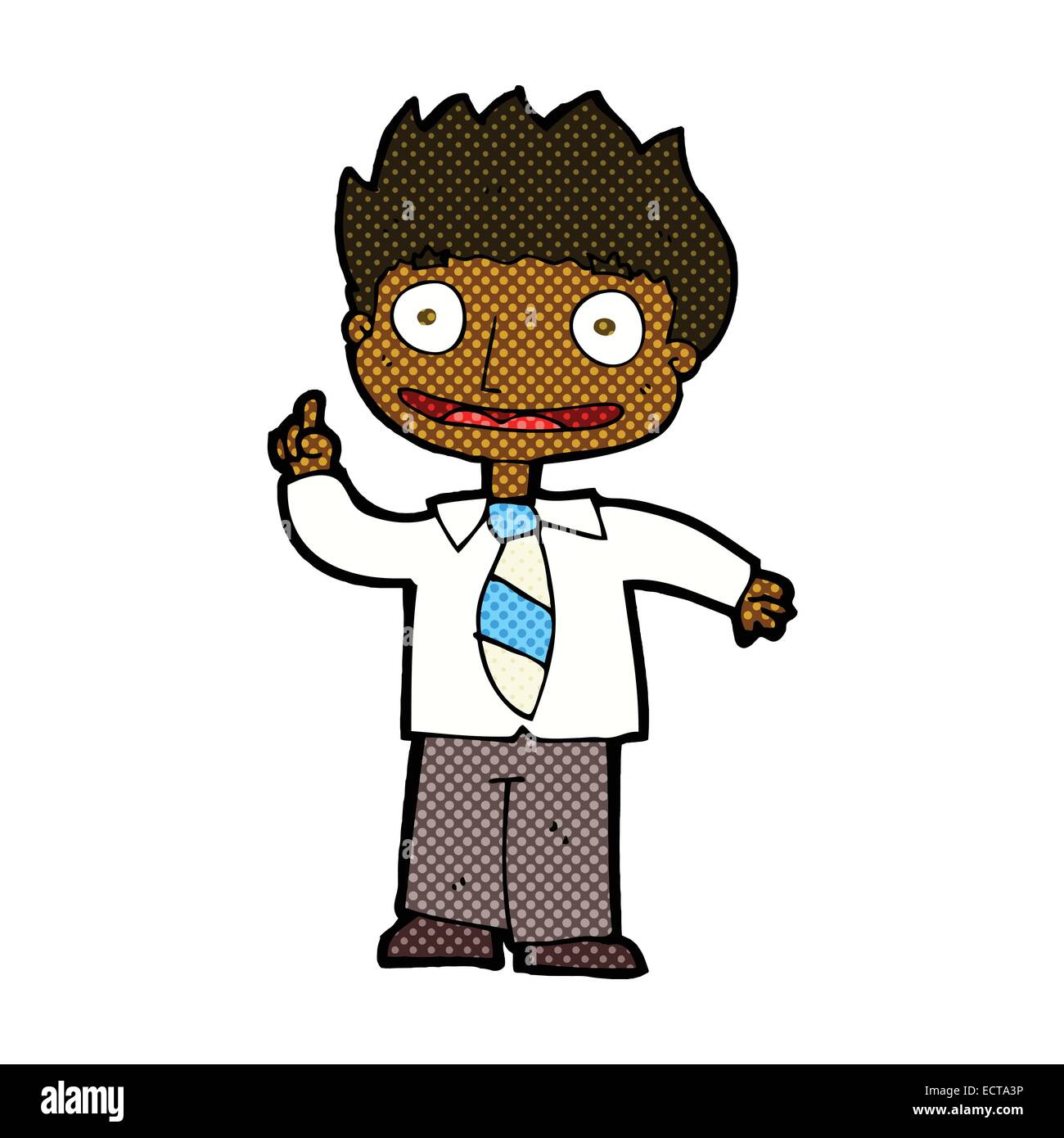 retro comic book style cartoon man with idea Stock Vector Image & Art ...