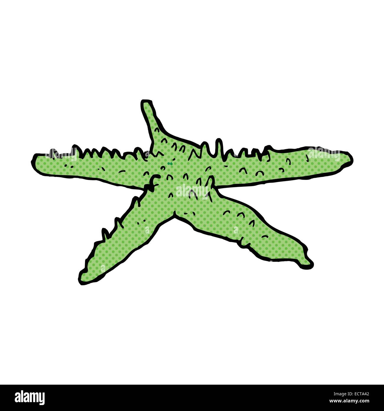 retro comic book style cartoon starfish Stock Vector Image & Art - Alamy