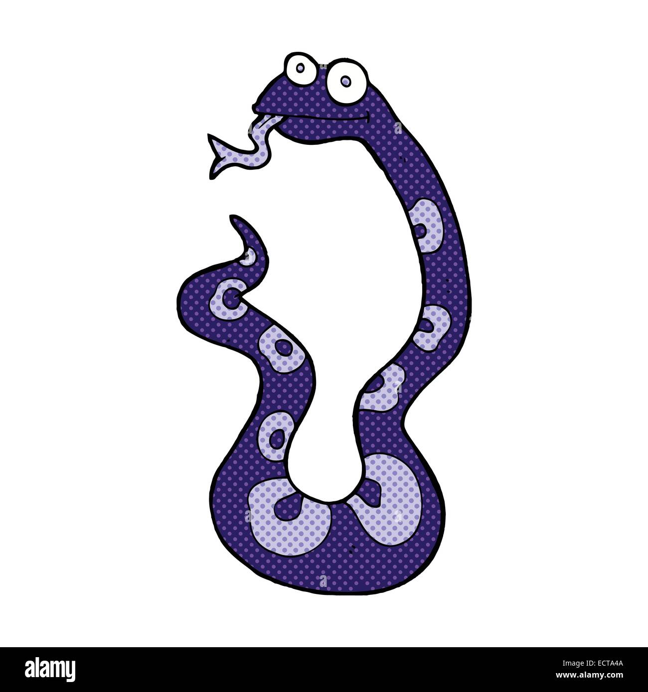 retro comic book style cartoon snake Stock Vector Image & Art - Alamy