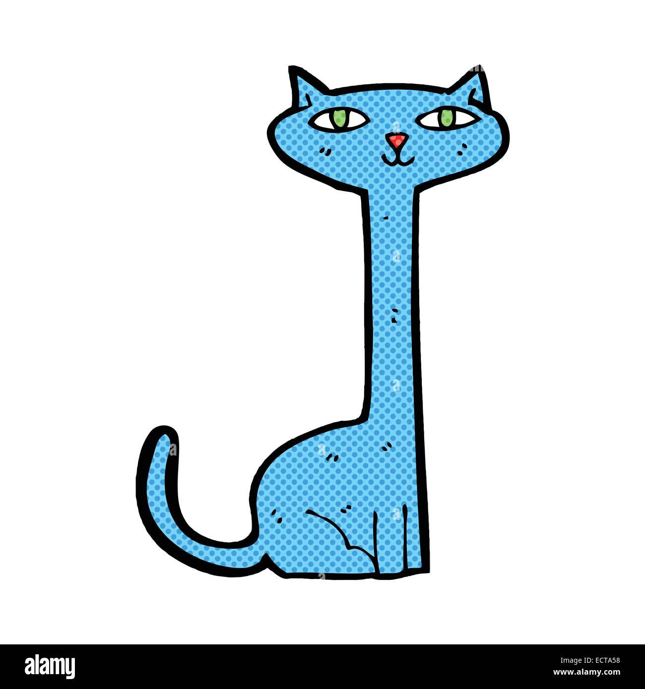 retro comic book style cartoon cat Stock Vector Image & Art - Alamy