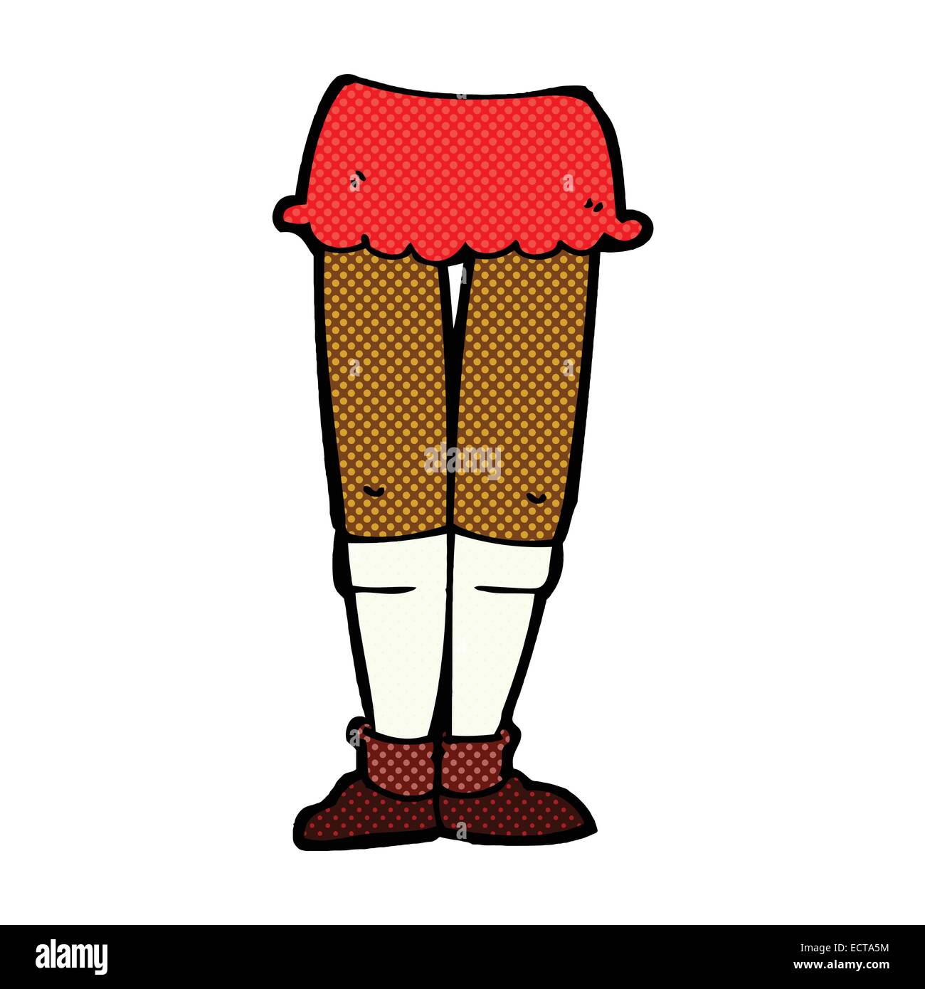 retro comic book style cartoon female legs Stock Vector Image & Art - Alamy