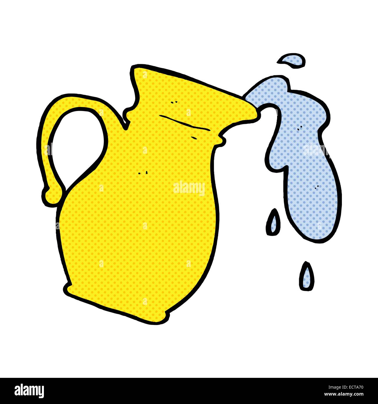 retro comic book style cartoon water jug Stock Vector Image & Art - Alamy