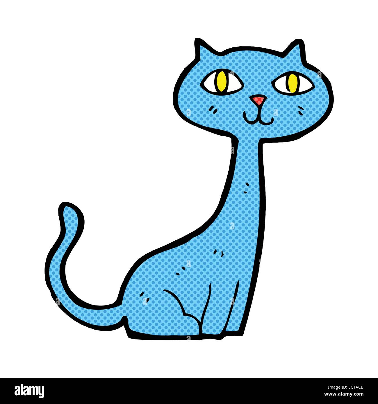 retro comic book style cartoon cat Stock Vector Image & Art - Alamy
