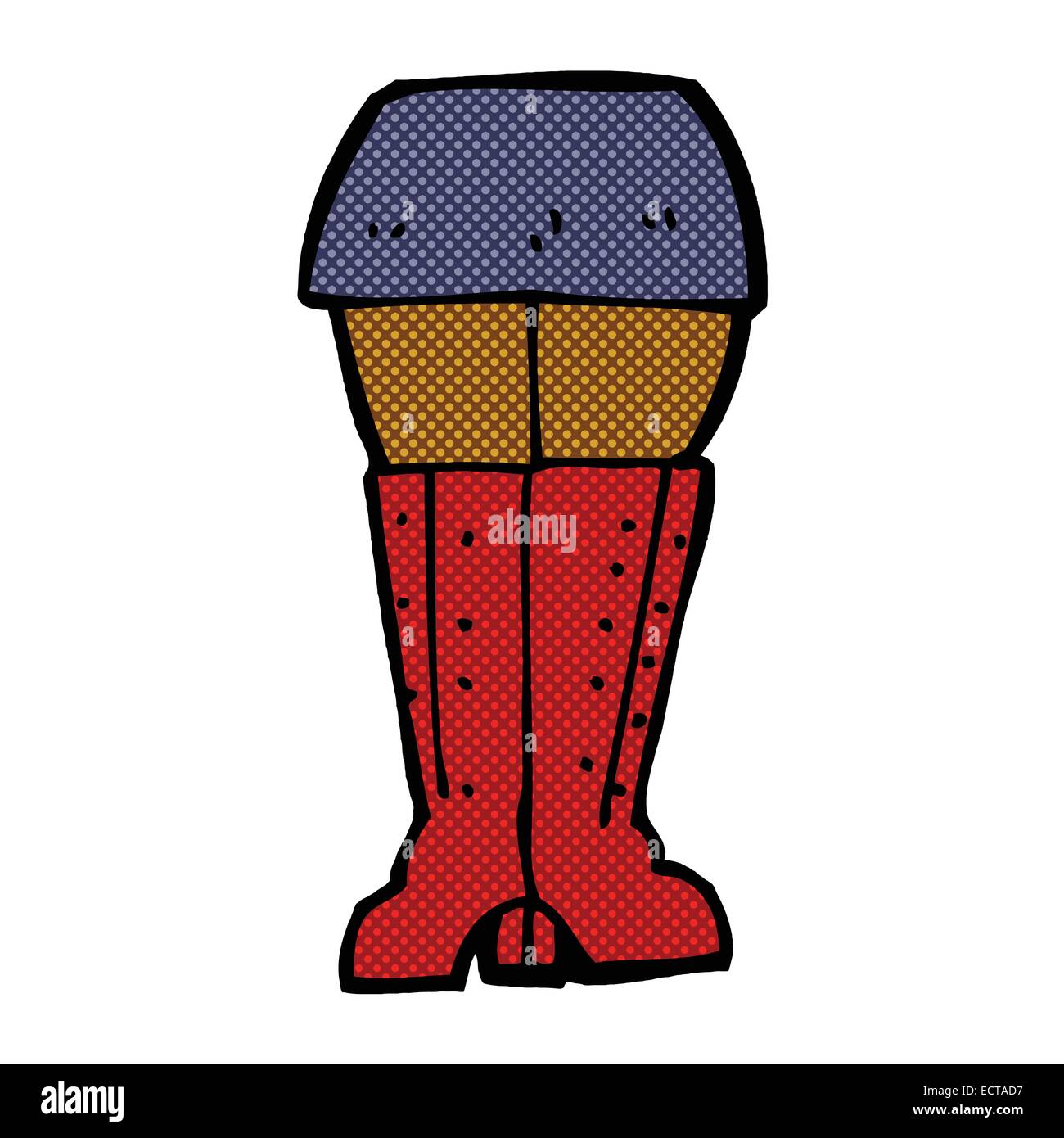 retro comic book style cartoon legs Stock Vector Image & Art - Alamy