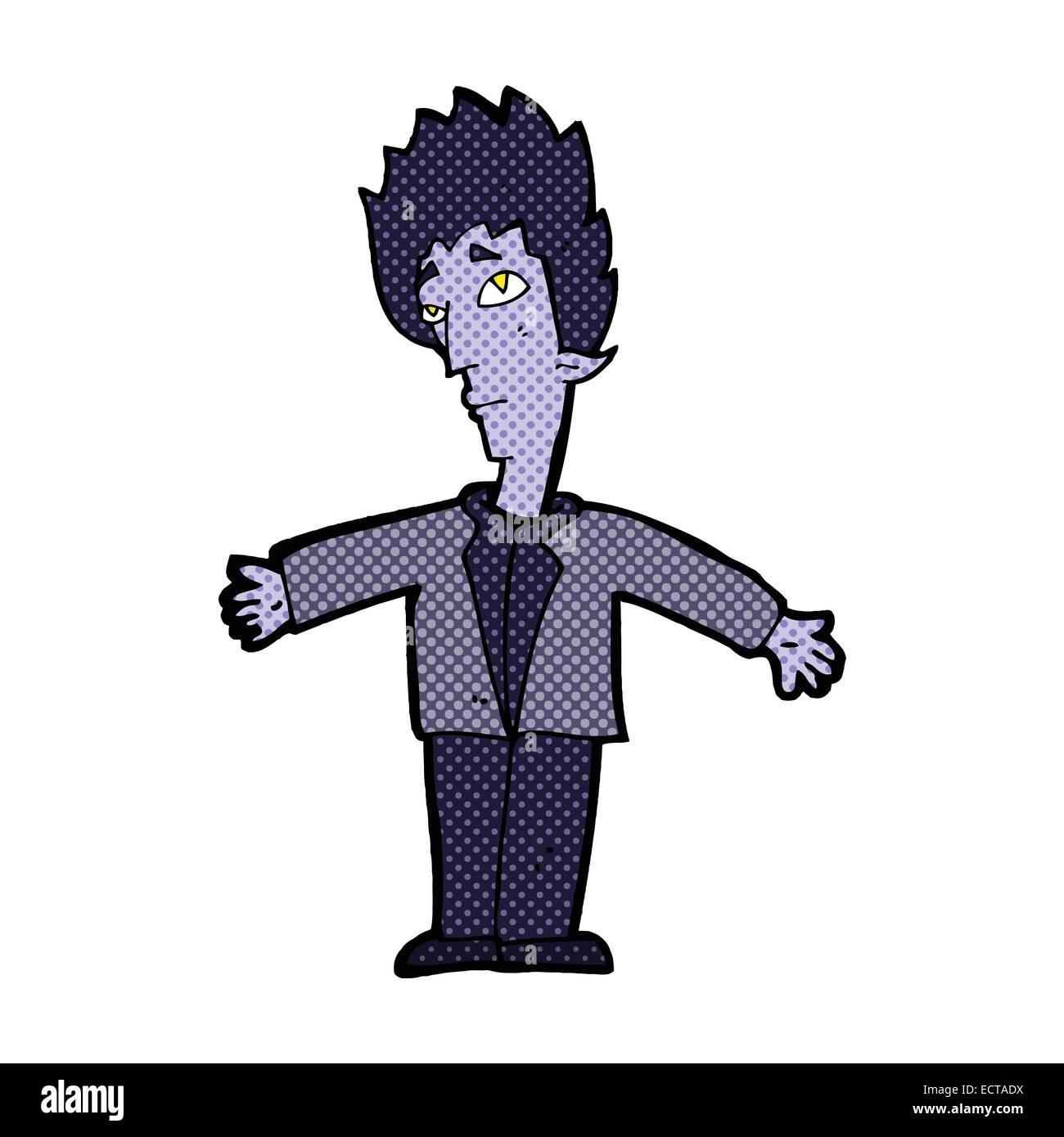 retro comic book style cartoon vampire man Stock Vector Image & Art - Alamy
