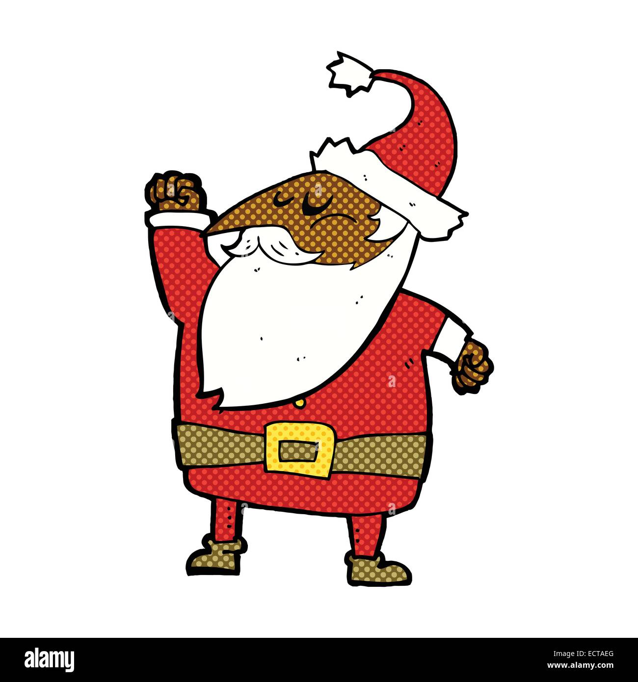 Cartoon santa claus punching hi-res stock photography and images - Alamy
