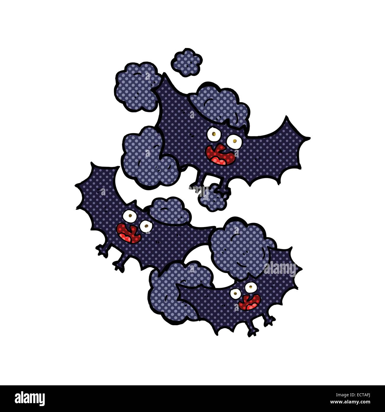 retro comic book style cartoon bats Stock Vector Image & Art - Alamy