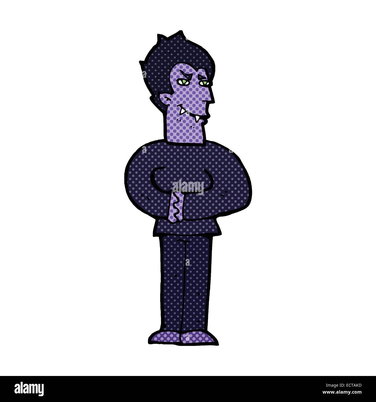 retro comic book style cartoon vampire Stock Vector Image & Art - Alamy