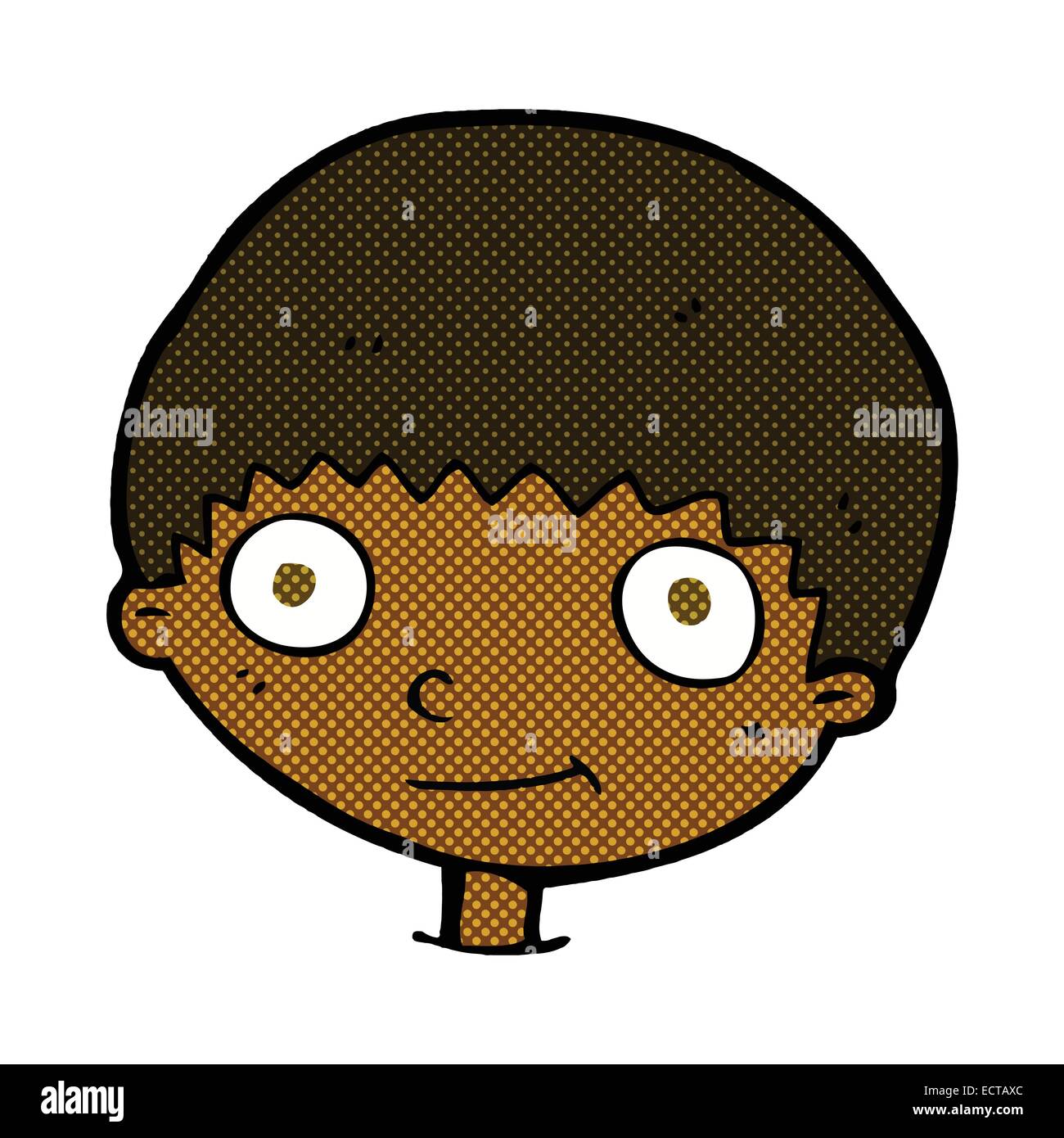 retro comic book style cartoon happy boy Stock Vector Image & Art - Alamy
