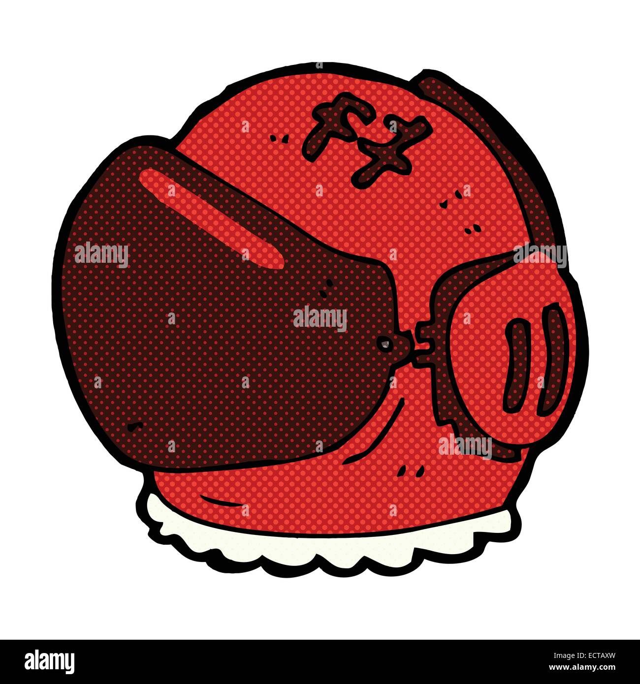 retro comic book style cartoon astronaut helmet Stock Vector Image ...